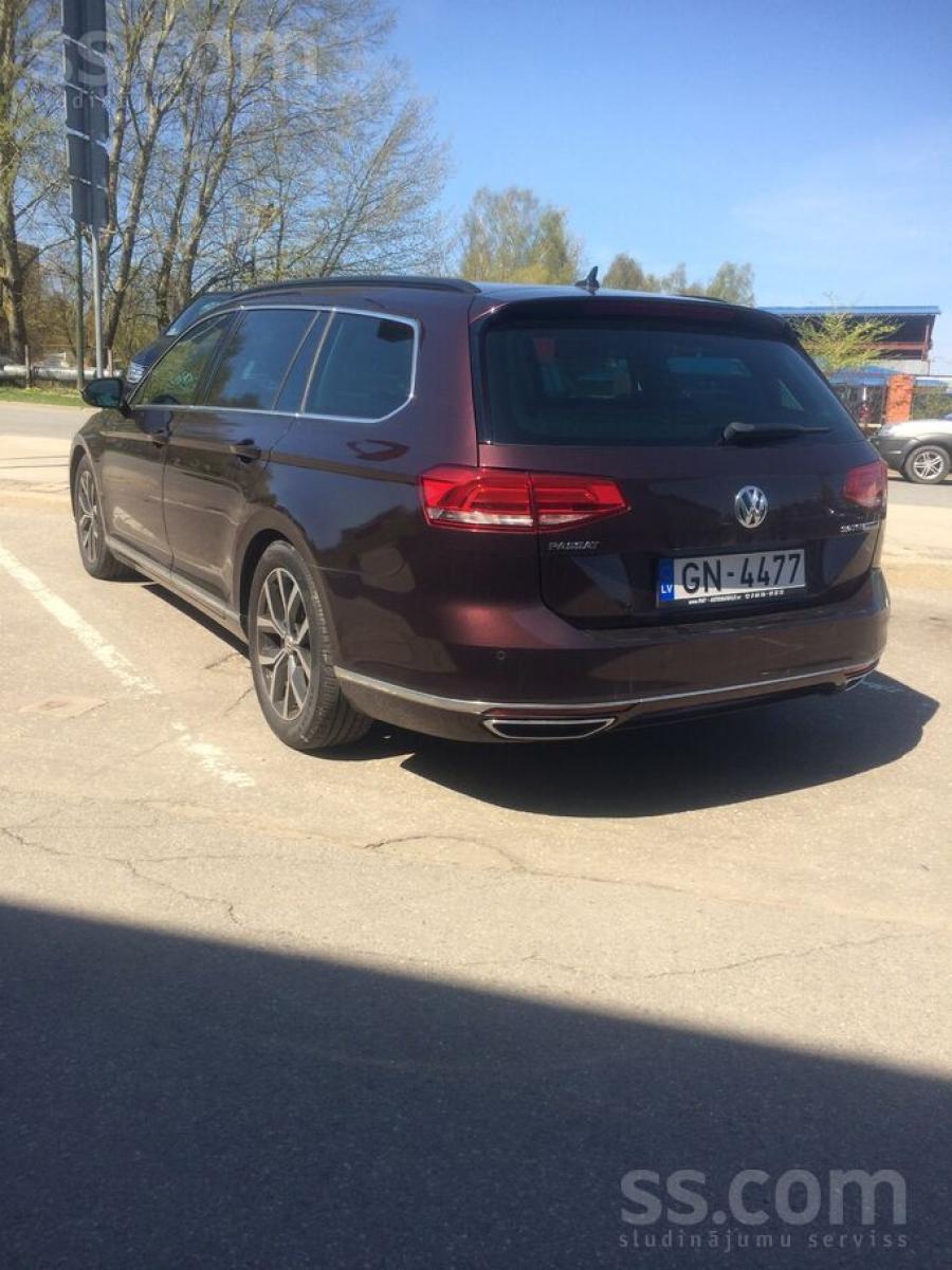 Red Volkswagen passat-variant 2015 in Jelgava, with an engine capacity of 2.00 L and mileage of 185 thousand km for 14600 €, photo 2 on AUTOMOTO.COM.LV
