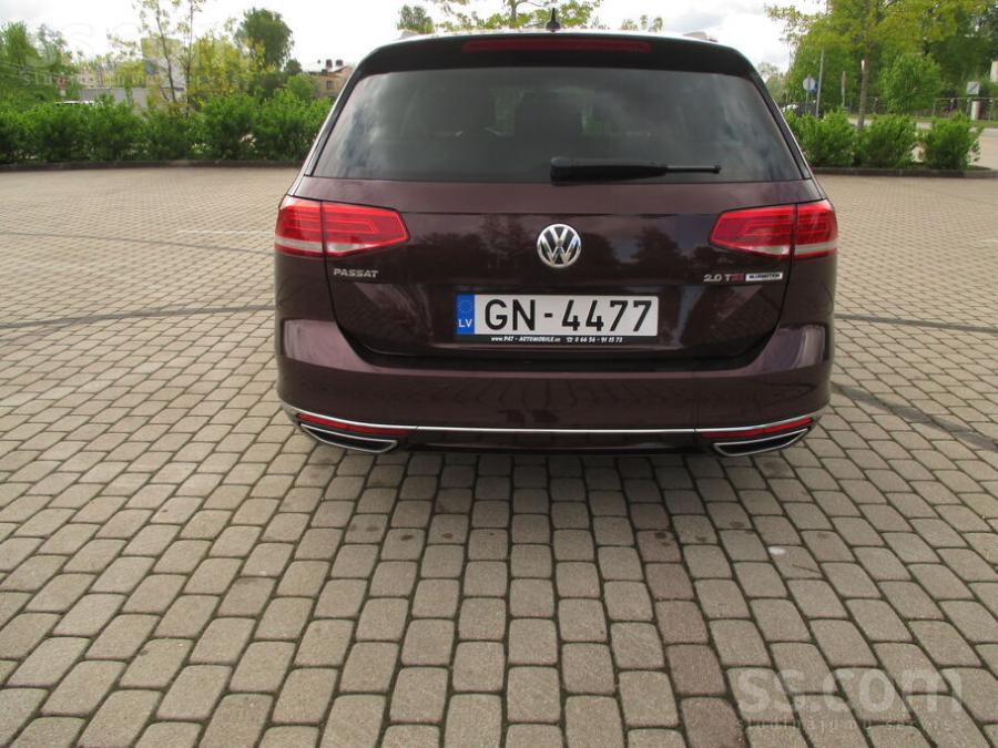 Red Volkswagen passat-variant 2015 in Jelgava, with an engine capacity of 2.00 L and mileage of 185 thousand km for 14600 €, photo 5 on AUTOMOTO.COM.LV