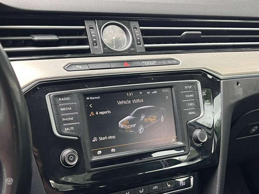 White Volkswagen Passat 2015 in Trakai, with an engine capacity of 1.98 L and mileage of 361 thousand km for 3999 €, photo 23 on AUTOMOTO.COM.LV