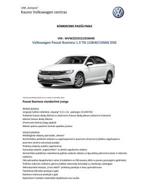 Balts Volkswagen Passat 2020 Viļņa, ar dzinēja tilpumu 1.50 L un nobraukumu 104 tūkst. km par 17200 €, foto 11 vietnē AUTOMOTO.COM.LV