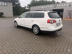 White Volkswagen Passat 2007 in Vilkaviskis, with an engine capacity of 1.97 L and mileage of 347 thousand km for 1070 €, photo 6 on AUTOMOTO.COM.LV