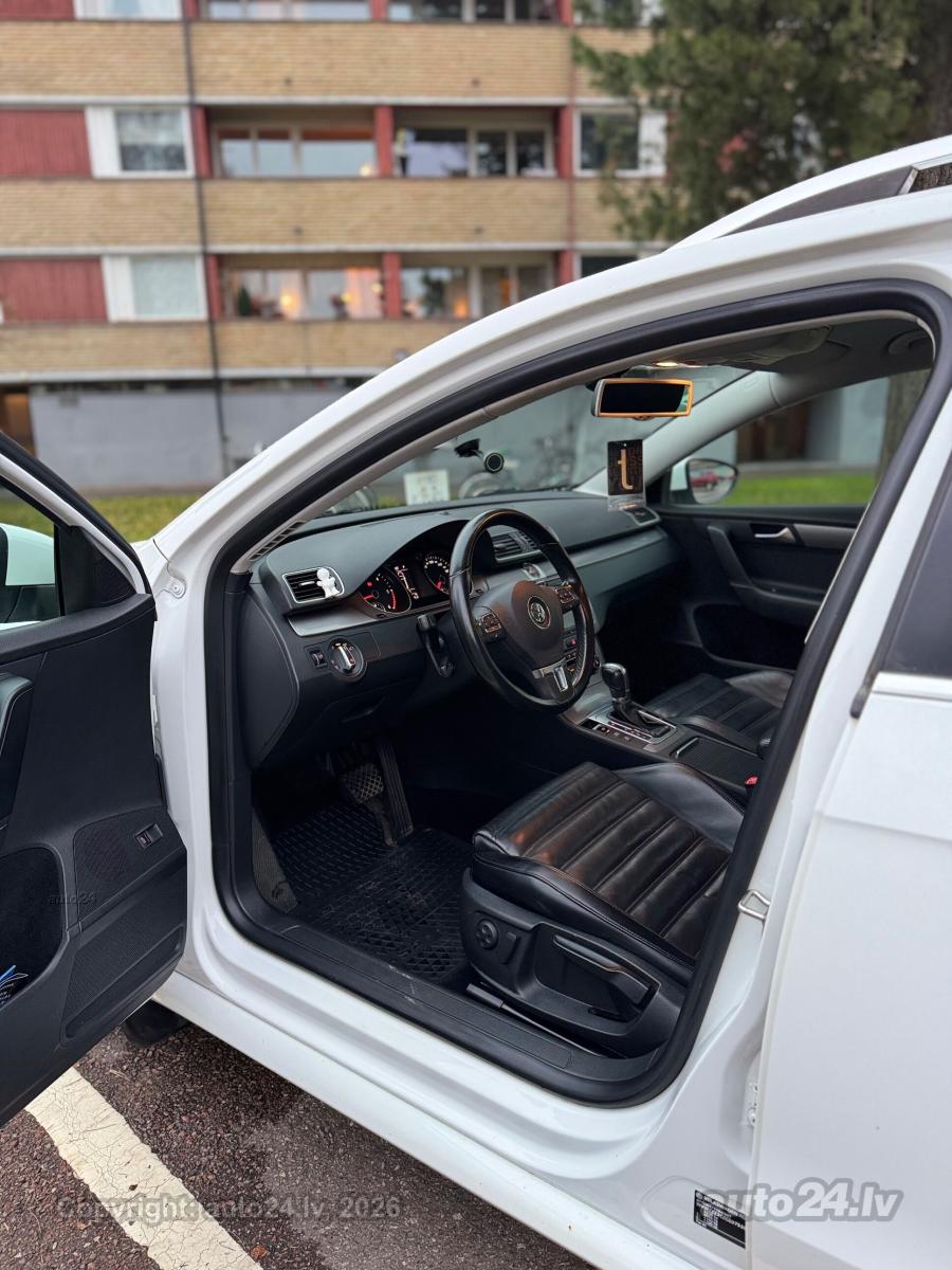 White Volkswagen Passat 2012 in Tallinn, with an engine capacity of 2.00 L and mileage of 184 thousand km for 7698 €, photo 9 on AUTOMOTO.COM.LV