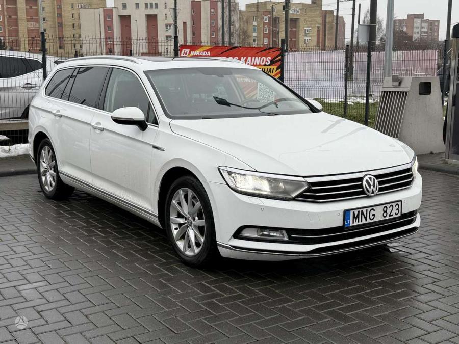 White Volkswagen Passat 2015 in Kaunas, with an engine capacity of 1.97 L and mileage of 245 thousand km for 10300 €, photo 3 on AUTOMOTO.COM.LV