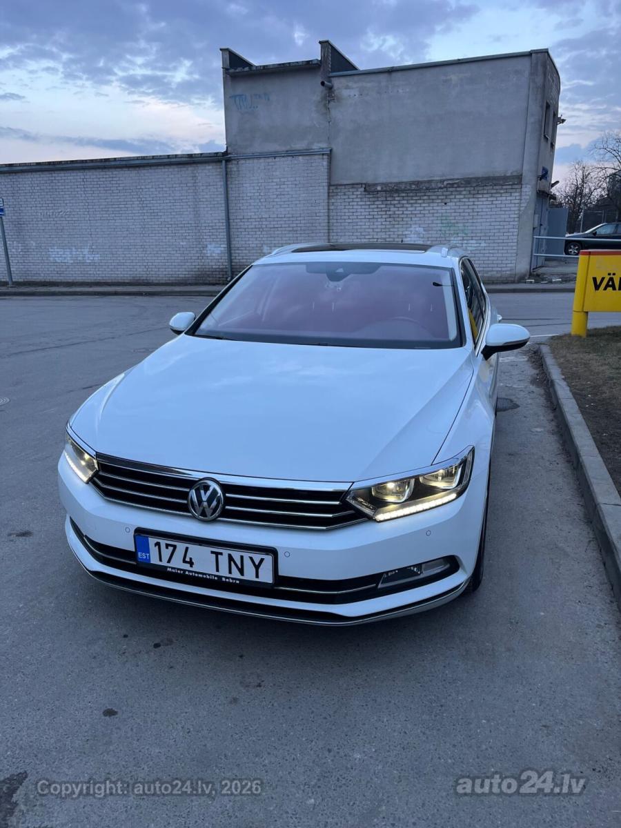 White Volkswagen Passat 2015 in Tallinn, with an engine capacity of 2.00 L and mileage of 249 thousand km for 12599 €, photo 2 on AUTOMOTO.COM.LV