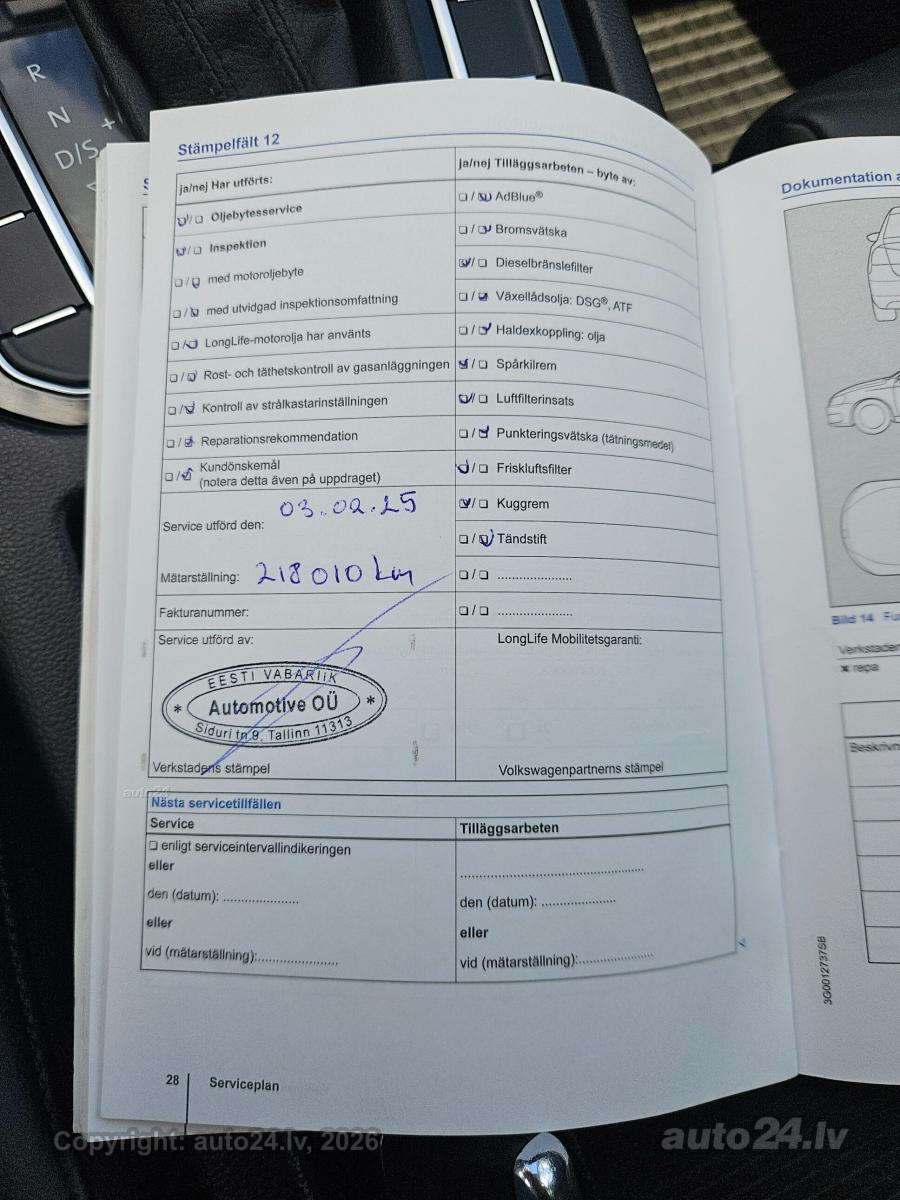 Balts Volkswagen Passat 2015 Tartu, ar dzinēja tilpumu 2.00 L un nobraukumu 248 tūkst. km par 9750 €, foto 13 vietnē AUTOMOTO.COM.LV