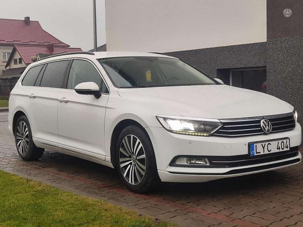 White Volkswagen Passat 2015 in Taurage, with an engine capacity of 1.97 L and mileage of 259 thousand km for 7900 €, photo 6 on AUTOMOTO.COM.LV