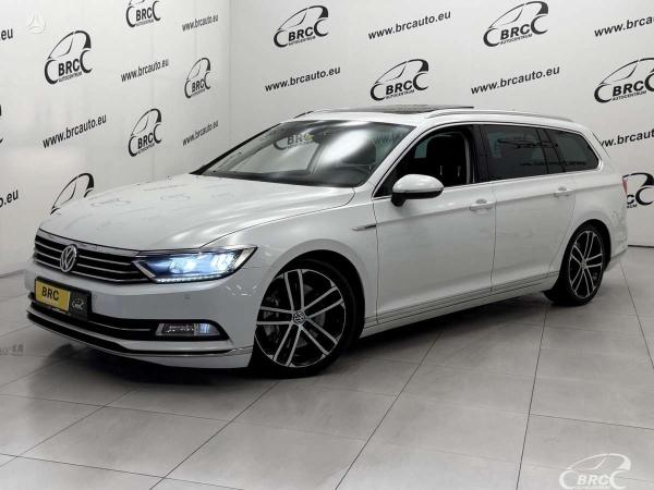 White Volkswagen Passat 2016 in Vilnius, with an engine capacity of 1.97 L and mileage of 216 thousand km for 11700 €, photo 1 on AUTOMOTO.COM.LV