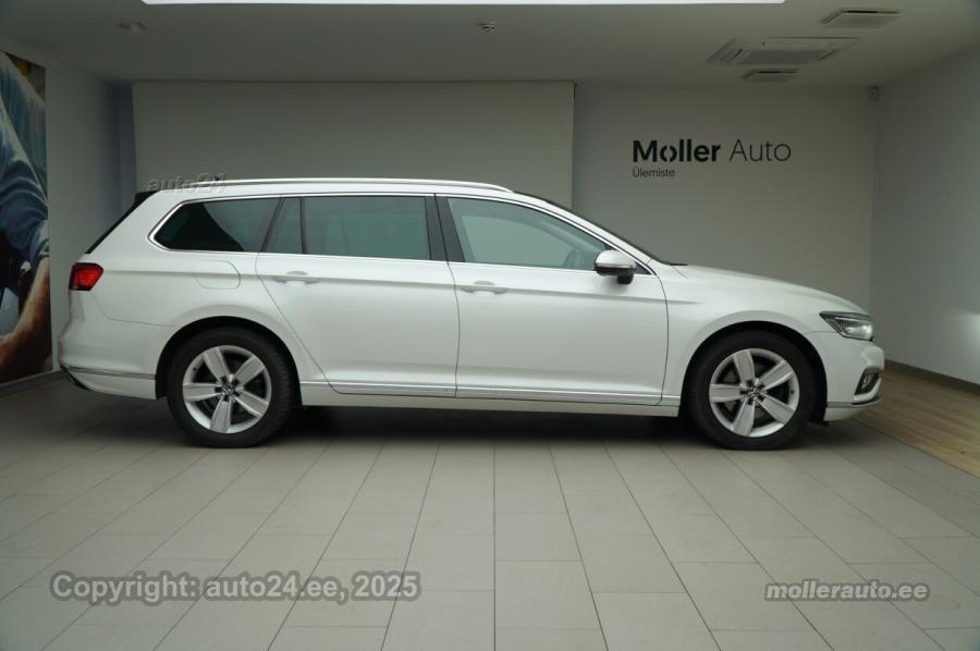 White Volkswagen Passat 2019 in Tallinn, with an engine capacity of 2.00 L and mileage of 144 thousand km for 21900 €, photo 4 on AUTOMOTO.COM.LV