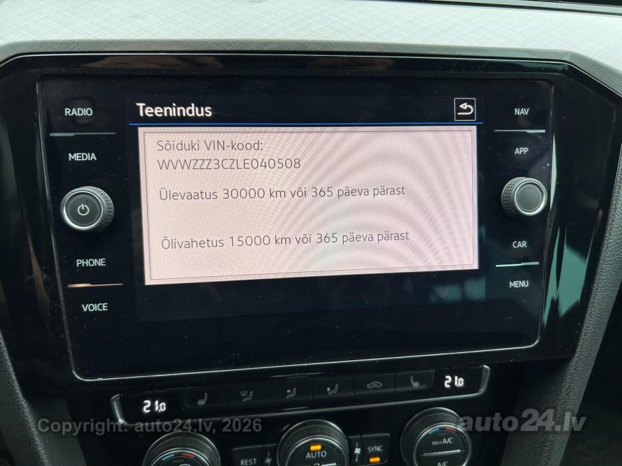Белый Фольксваген Пассат 2019 в Тарту, объемом двигателя 2.00 л и пробегом 197 тыс. км за 14890 €, фото 24 на AUTOMOTO.COM.LV
