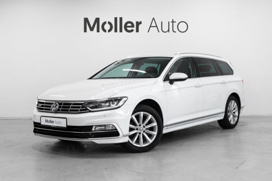 White Volkswagen Passat 2019 in Vilnius, with an engine capacity of 1.50 L and mileage of 132 thousand km for 16900 €, photo 1 on AUTOMOTO.COM.LV