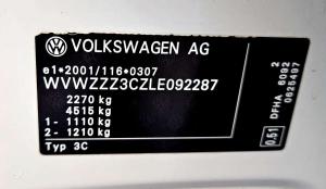 White Volkswagen Passat 2020 in Marijampole, with an engine capacity of 2.00 L and mileage of 321 thousand km for 13915 €, photo 38 on AUTOMOTO.COM.LV