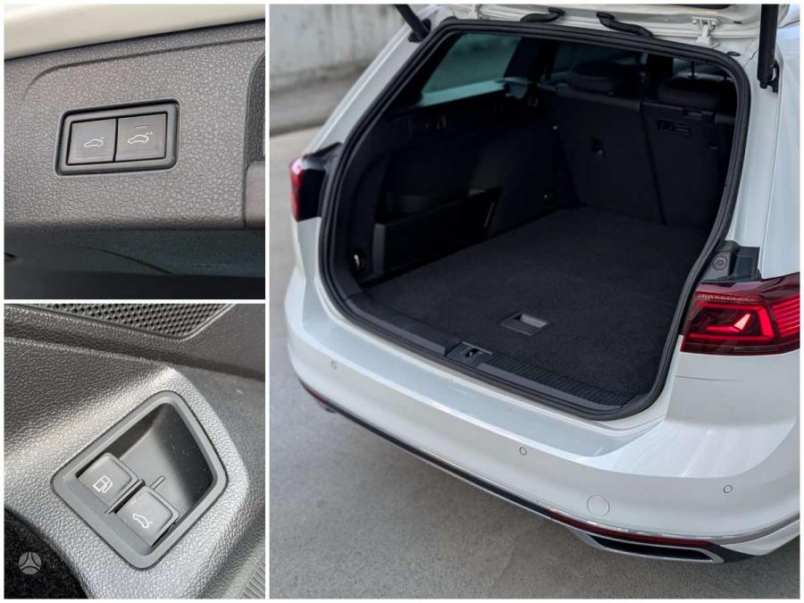 White Volkswagen Passat 2020 in Vilnius, with an engine capacity of 1.40 L and mileage of 184 thousand km for 15700 €, photo 12 on AUTOMOTO.COM.LV