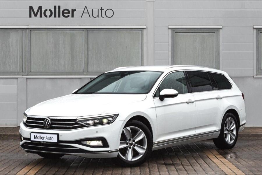 White Volkswagen Passat 2021 in Ventspils, with an engine capacity of 2.00 L and mileage of 160 thousand km for 19550 €, photo 1 on AUTOMOTO.COM.LV