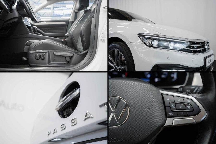 White Volkswagen Passat 2021 in Tallinn, with an engine capacity of 2.00 L and mileage of 139 thousand km for 23900 €, photo 13 on AUTOMOTO.COM.LV