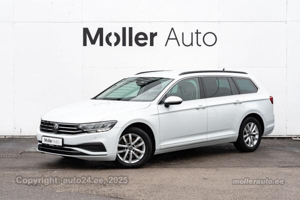 White Volkswagen Passat 2023 in Riga, with an engine capacity of 1.50 L and mileage of 64 thousand km for 21469 €, photo 1 on AUTOMOTO.COM.LV