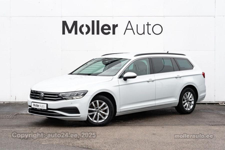 White Volkswagen Passat 2023 in Riga, with an engine capacity of 1.50 L and mileage of 64 thousand km for 21469 €, photo 1 on AUTOMOTO.COM.LV