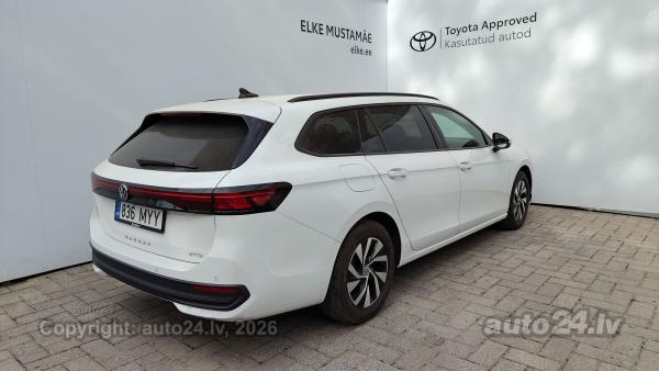 White Volkswagen Passat 2024 in Tallinn, with an engine capacity of 1.50 L and mileage of 39 thousand km for 27900 €, photo 2 on AUTOMOTO.COM.LV