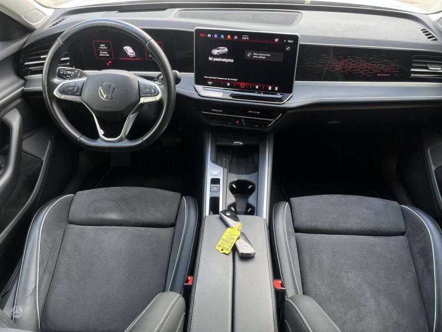 White Volkswagen Passat 2024 in Vilnius, with an engine capacity of 1.97 L and mileage of 172 thousand km for 23900 €, photo 17 on AUTOMOTO.COM.LV
