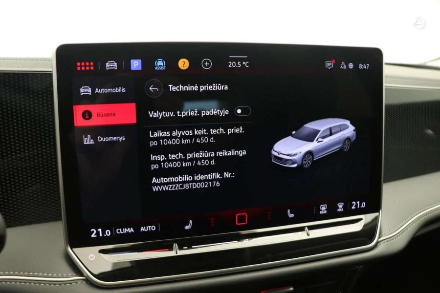 Balts Volkswagen Passat 2025 Viļņa, ar dzinēja tilpumu 1.50 L un nobraukumu 21 tūkst. km par 28490 €, foto 28 vietnē AUTOMOTO.COM.LV