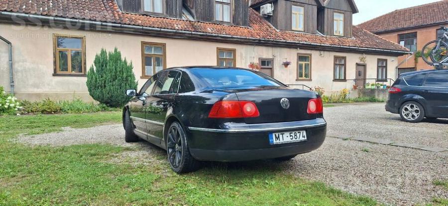 Melns Volkswagen Phaeton 2006 Kuldīga, ar dzinēja tilpumu 3.00 L un nobraukumu 348 tūkst. km par 2200 €, foto 4 vietnē AUTOMOTO.COM.LV