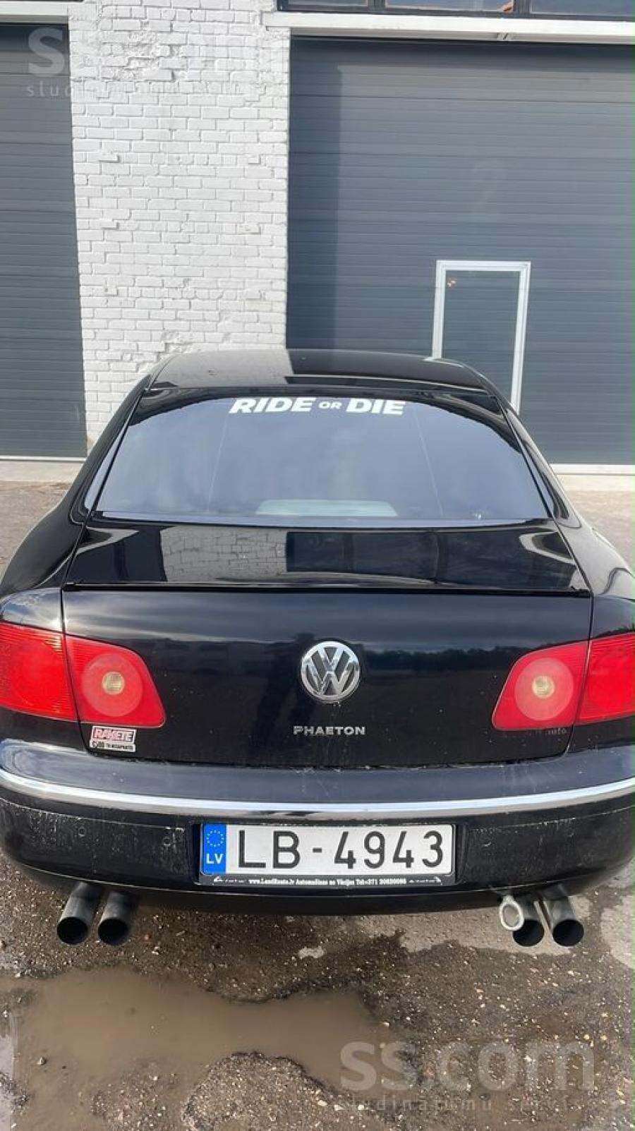 Melns Volkswagen Phaeton 2006 Rīga, ar dzinēja tilpumu 3.00 L un nobraukumu 270 tūkst. km par 5200 €, foto 6 vietnē AUTOMOTO.COM.LV