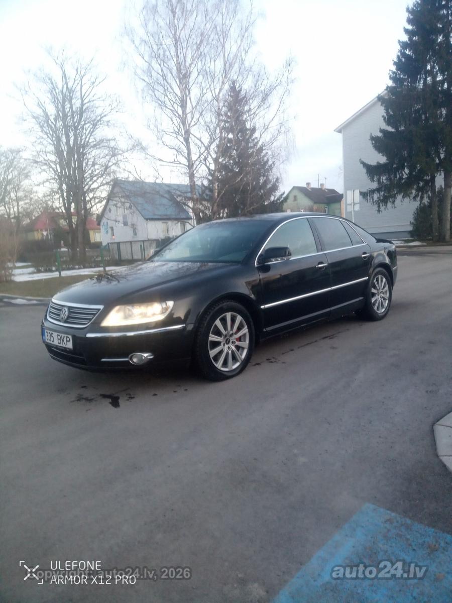 Black Volkswagen Phaeton 2008 in Rapla, with an engine capacity of 3.00 L and mileage of 420 thousand km for 2999 €, photo 3 on AUTOMOTO.COM.LV