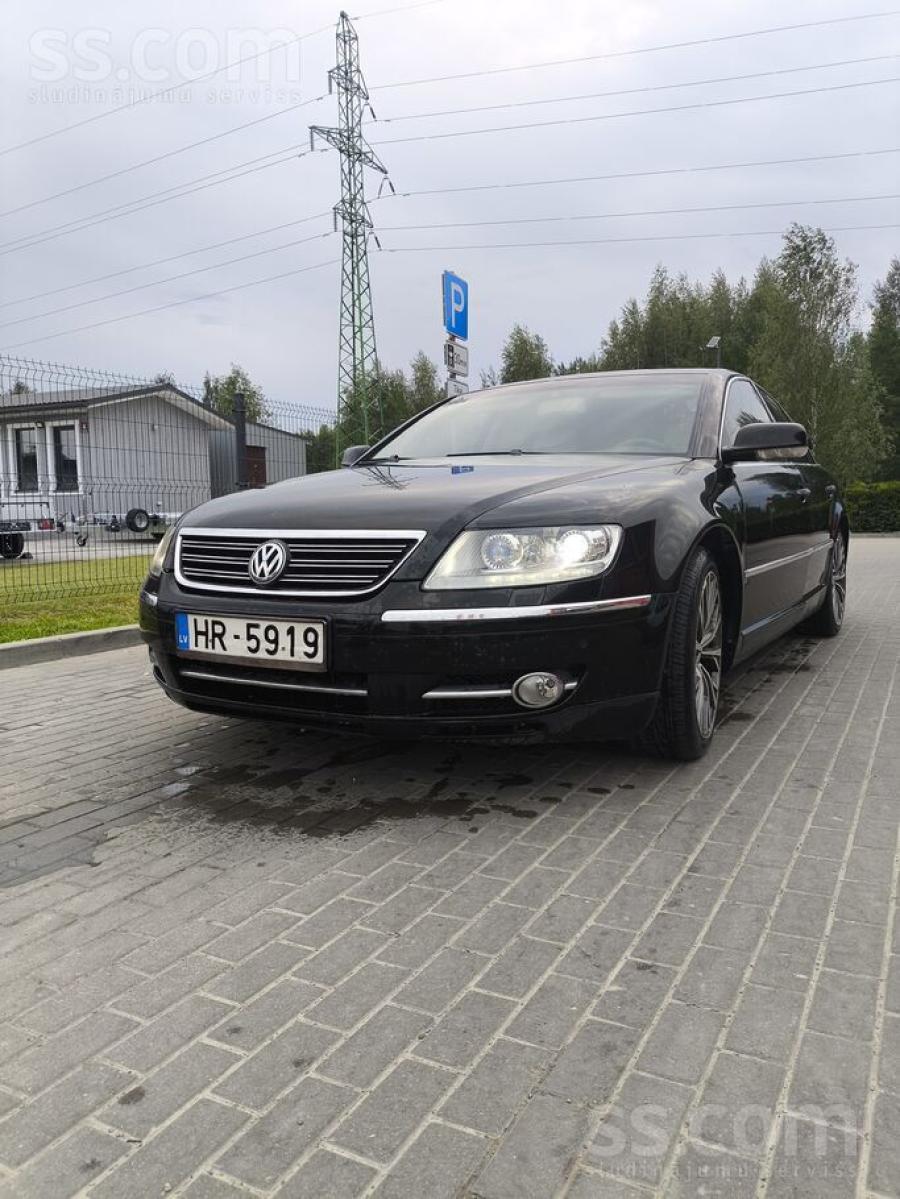 Melns Volkswagen Phaeton 2008 Jelgava, ar dzinēja tilpumu 3.00 L un nobraukumu 418 tūkst. km par 3200 €, foto 1 vietnē AUTOMOTO.COM.LV