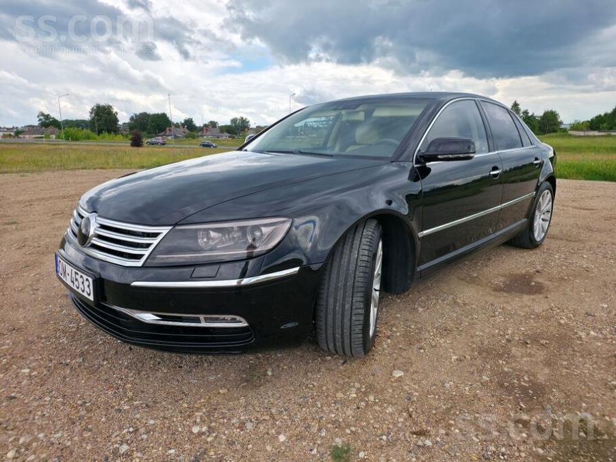 Black Volkswagen Phaeton 2010 in Daugavpils, with an engine capacity of 3.00 L and mileage of 343 thousand km for 7300 €, photo 26 on AUTOMOTO.COM.LV