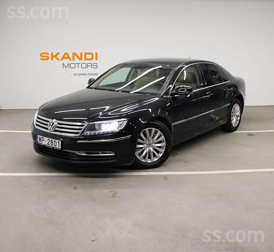 Black Volkswagen Phaeton 2011 in Riga, with an engine capacity of 3.00 L and mileage of 299 thousand km for 5790 €, photo 1 on AUTOMOTO.COM.LV