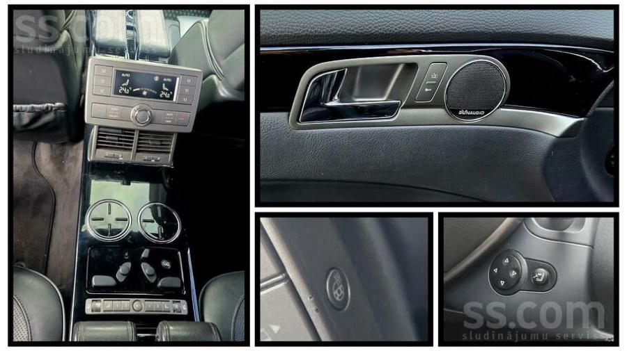 Black Volkswagen Phaeton 2011 in Riga, with an engine capacity of 3.00 L and mileage of 257 thousand km for 8800 €, photo 11 on AUTOMOTO.COM.LV