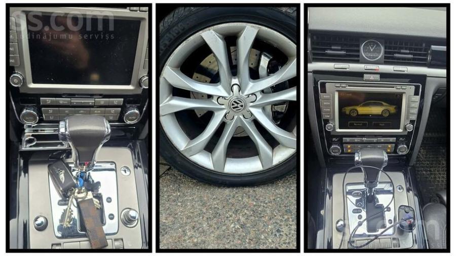 Black Volkswagen Phaeton 2011 in Riga, with an engine capacity of 3.00 L and mileage of 257 thousand km for 8800 €, photo 12 on AUTOMOTO.COM.LV