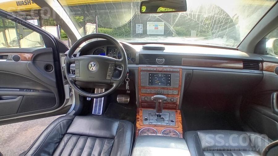 Pelēks Volkswagen Phaeton 2004 Rīga, ar dzinēja tilpumu 3.00 L un nobraukumu 311 tūkst. km par 2765 €, foto 10 vietnē AUTOMOTO.COM.LV