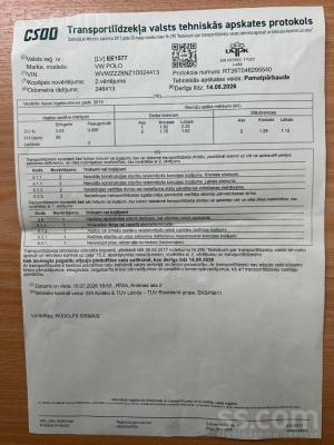 Black Volkswagen Polo 2000 in Riga, with an engine capacity of 1.40 L and mileage of 246 thousand km for 600 €, photo 7 on AUTOMOTO.COM.LV