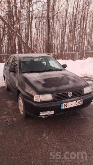 Black Volkswagen Polo 2001 in Riga, with an engine capacity of 1.40 L and mileage of 180 thousand km for 600 €, photo  on AUTOMOTO.COM.LV