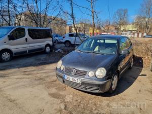 Черный Фольксваген Поло 2002 в Рига, объемом двигателя 1.40 л и пробегом 400 тыс. км за 800 €, фото  на AUTOMOTO.COM.LV