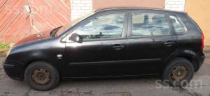 Black Volkswagen Polo 2003 in Riga, with an engine capacity of 1.20 L and mileage of 197 thousand km for 800 €, photo 5 on AUTOMOTO.COM.LV