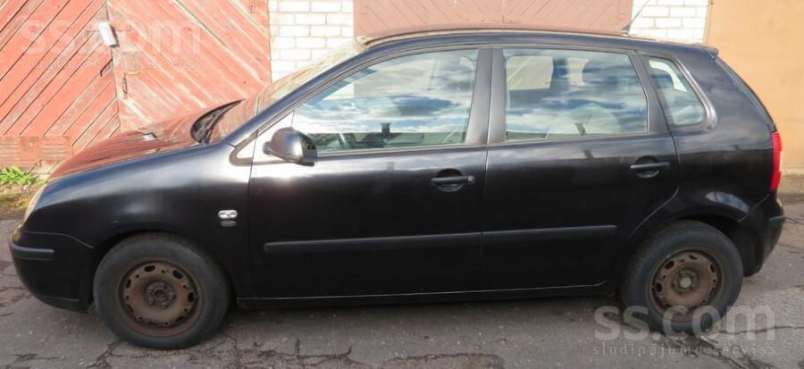 Black Volkswagen Polo 2003 in Riga, with an engine capacity of 1.20 L and mileage of 197 thousand km for 800 €, photo 5 on AUTOMOTO.COM.LV