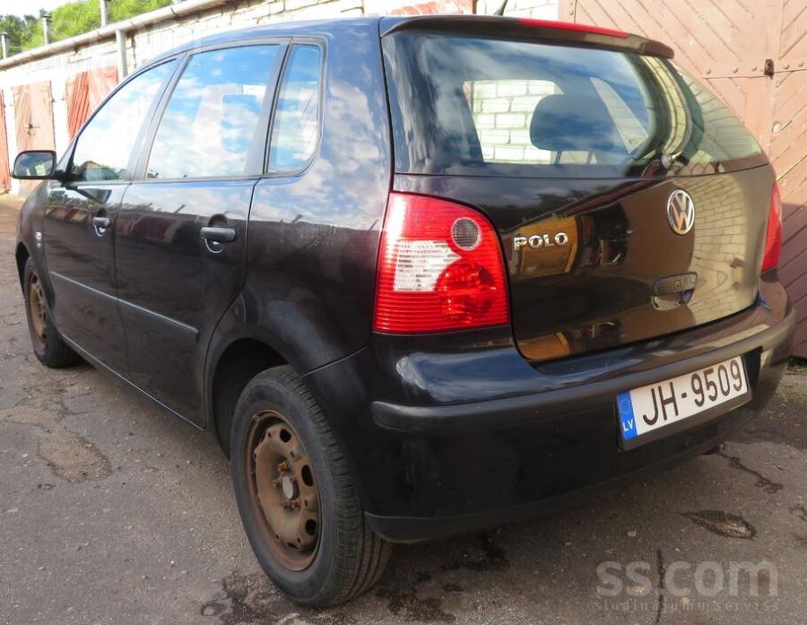 Black Volkswagen Polo 2003 in Riga, with an engine capacity of 1.20 L and mileage of 197 thousand km for 800 €, photo 6 on AUTOMOTO.COM.LV