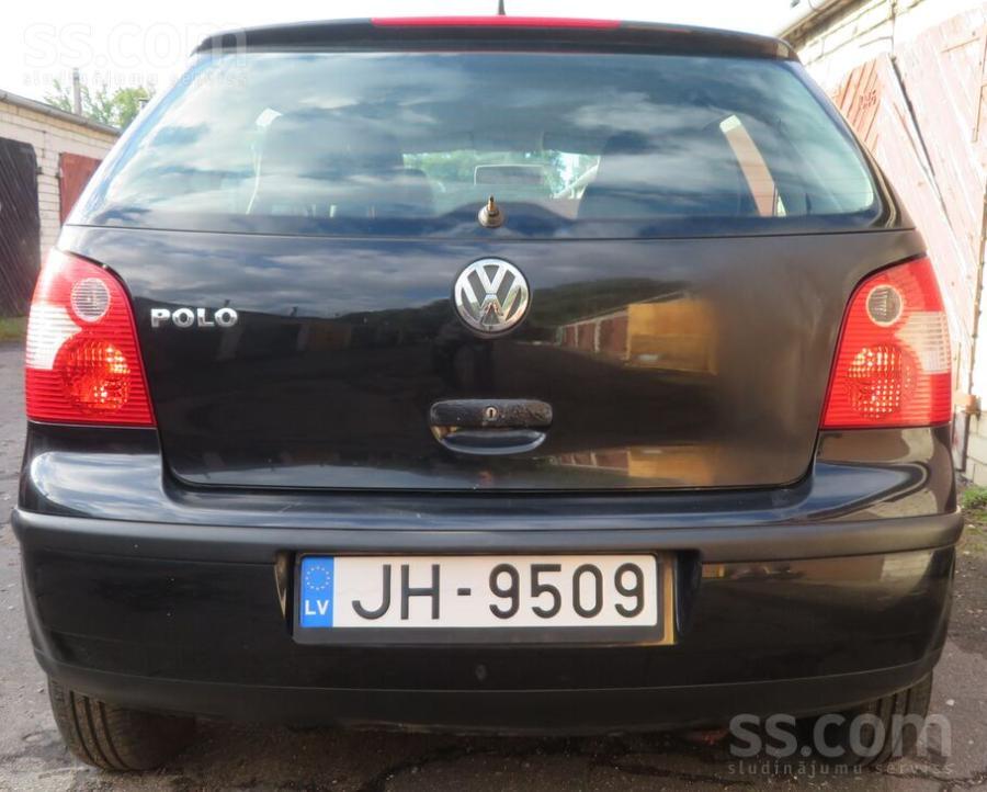 Black Volkswagen Polo 2003 in Riga, with an engine capacity of 1.20 L and mileage of 197 thousand km for 800 €, photo 7 on AUTOMOTO.COM.LV