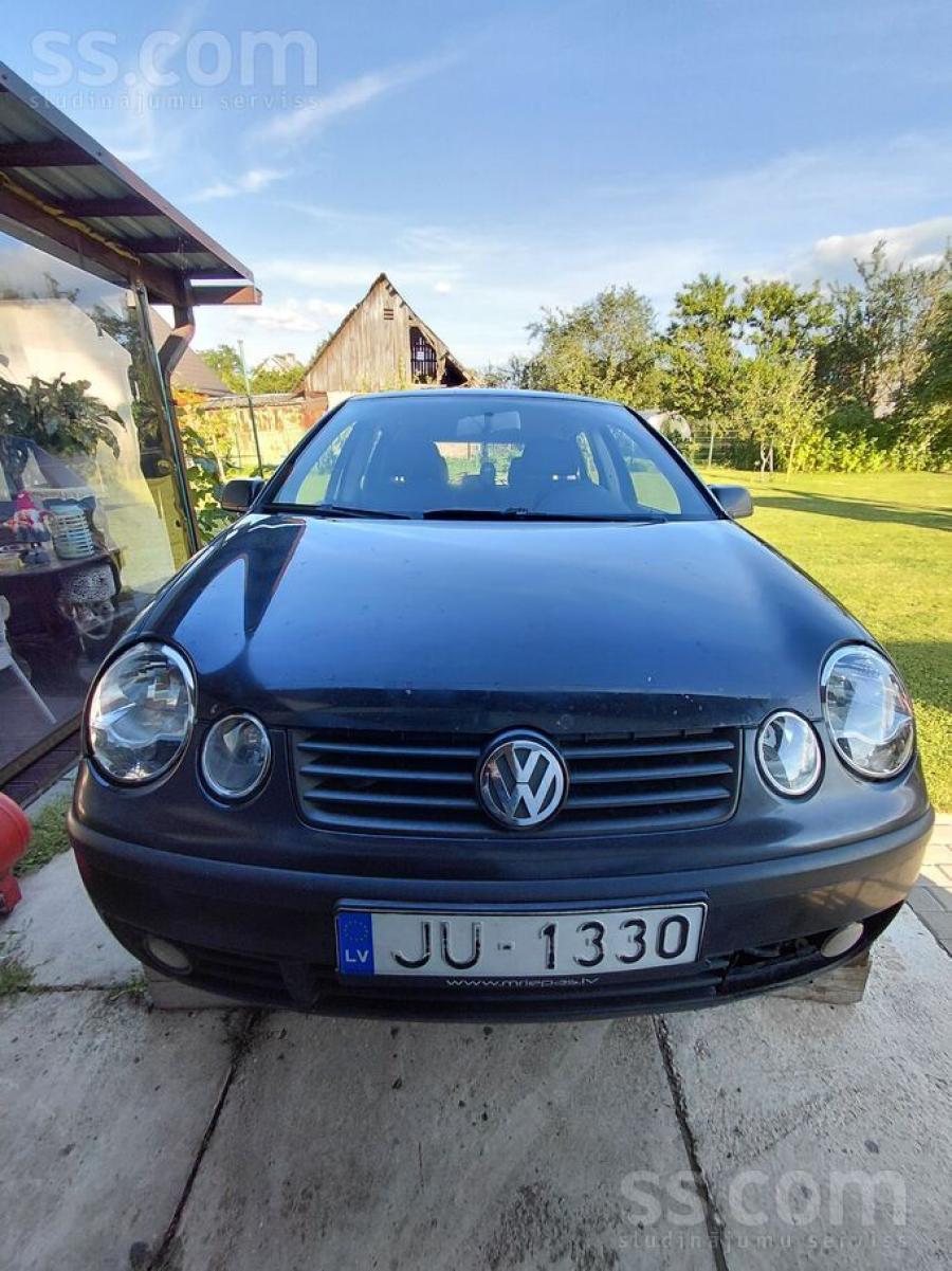 Black Volkswagen Polo 2003 in Jekabpils, with an engine capacity of 1.90 L and mileage of 380 thousand km for 500 €, photo 1 on AUTOMOTO.COM.LV