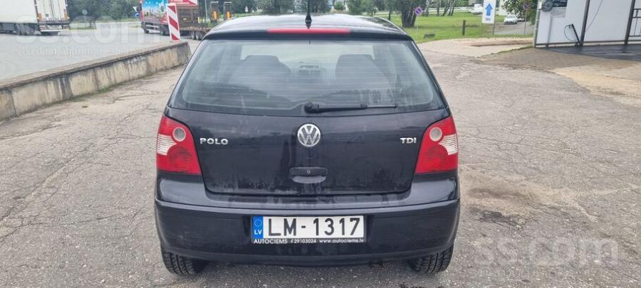 Black Volkswagen Polo 2005 in Riga, with an engine capacity of 1.40 L and mileage of 273 thousand km for 1200 €, photo 8 on AUTOMOTO.COM.LV