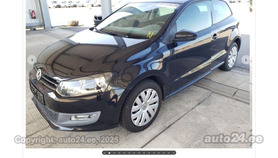 Black Volkswagen Polo 2010 in Tallinn, with an engine capacity of 1.20 L and mileage of 198 thousand km for 1800 €, photo 1 on AUTOMOTO.COM.LV
