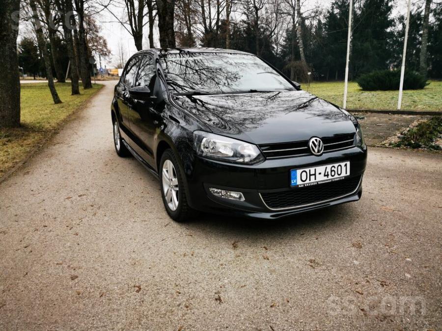 Black Volkswagen Polo 2013 in Daugavpils, with an engine capacity of 1.20 L and mileage of 116 thousand km for 5600 €, photo 1 on AUTOMOTO.COM.LV