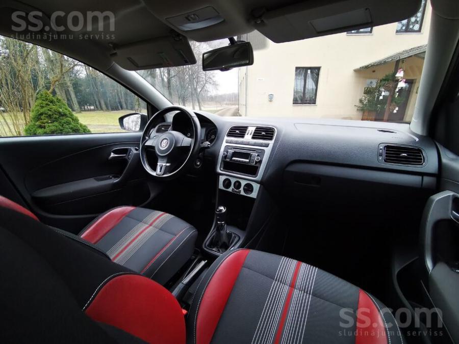 Black Volkswagen Polo 2013 in Daugavpils, with an engine capacity of 1.20 L and mileage of 116 thousand km for 5600 €, photo 11 on AUTOMOTO.COM.LV