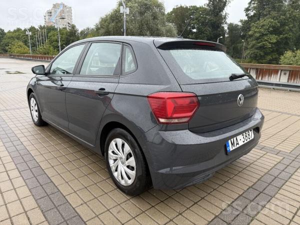 Black Volkswagen Polo 2019 in Riga, with an engine capacity of 1.00 L and mileage of 238 thousand km for 5977 €, photo 3 on AUTOMOTO.COM.LV