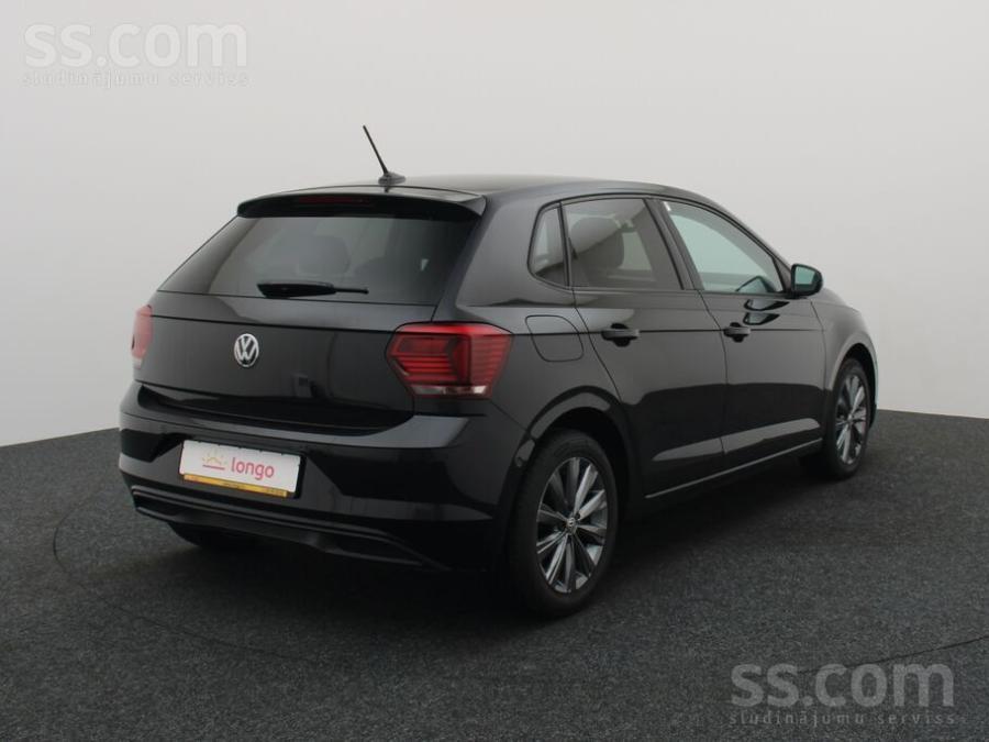 Black Volkswagen Polo 2021 in Riga, with an engine capacity of 1.00 L and mileage of 147 thousand km for 12199 €, photo 3 on AUTOMOTO.COM.LV