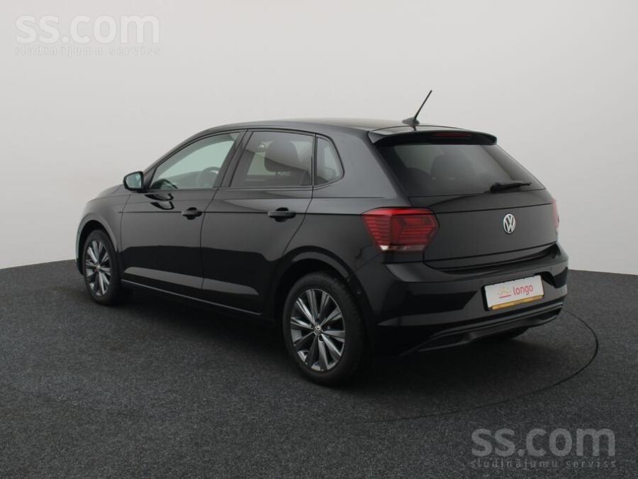 Black Volkswagen Polo 2021 in Riga, with an engine capacity of 1.00 L and mileage of 147 thousand km for 12199 €, photo 4 on AUTOMOTO.COM.LV