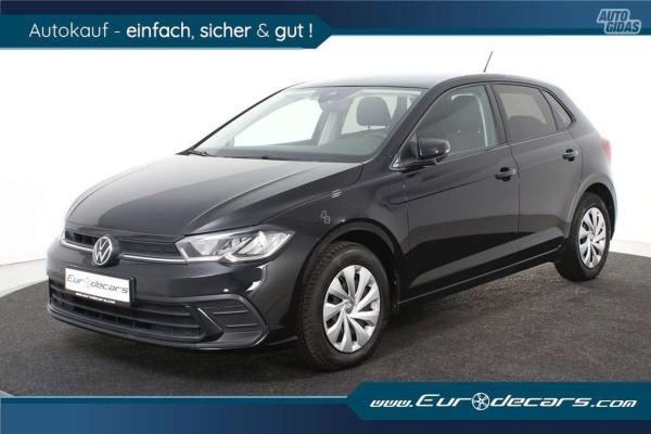 Black Volkswagen Polo 2023 in Kaunas, with an engine capacity of 1.00 L and mileage of 22 thousand km for 21541 €, photo 1 on AUTOMOTO.COM.LV