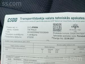Blue Volkswagen Polo 2001 in Daugavpils, with an engine capacity of 1.90 L and mileage of 273 thousand km for 950 €, photo 13 on AUTOMOTO.COM.LV