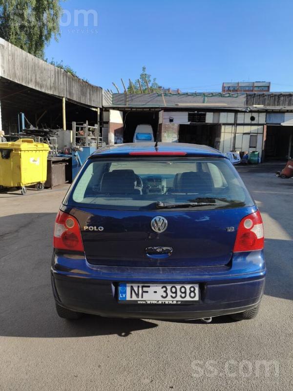 Blue Volkswagen Polo 2002 in Riga, with an engine capacity of 1.20 L and mileage of 252 thousand km for 1500 €, photo 6 on AUTOMOTO.COM.LV